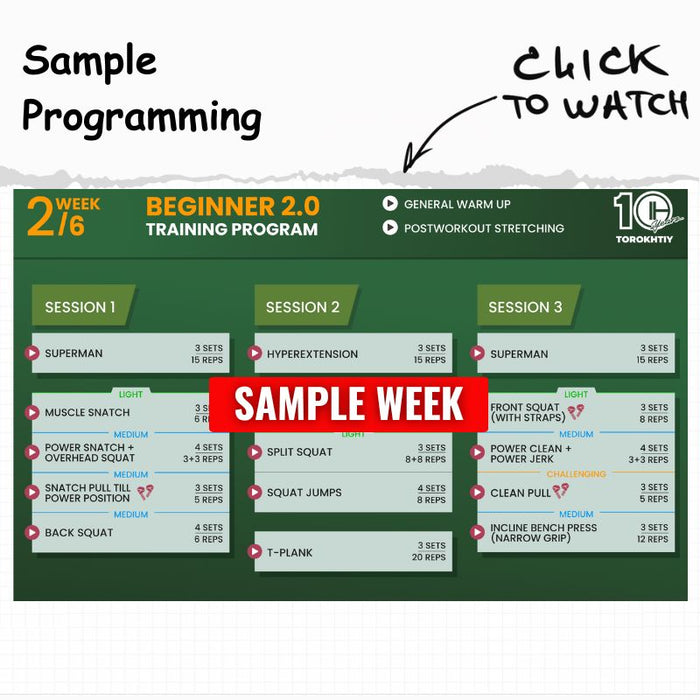 Beginner 2.0 Olympic Weightlifting Program